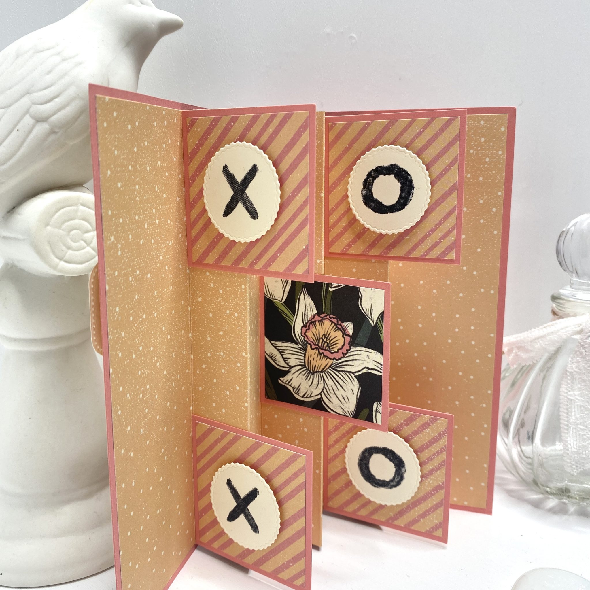 Live 56 : Flag fold card | Scrap with Steph