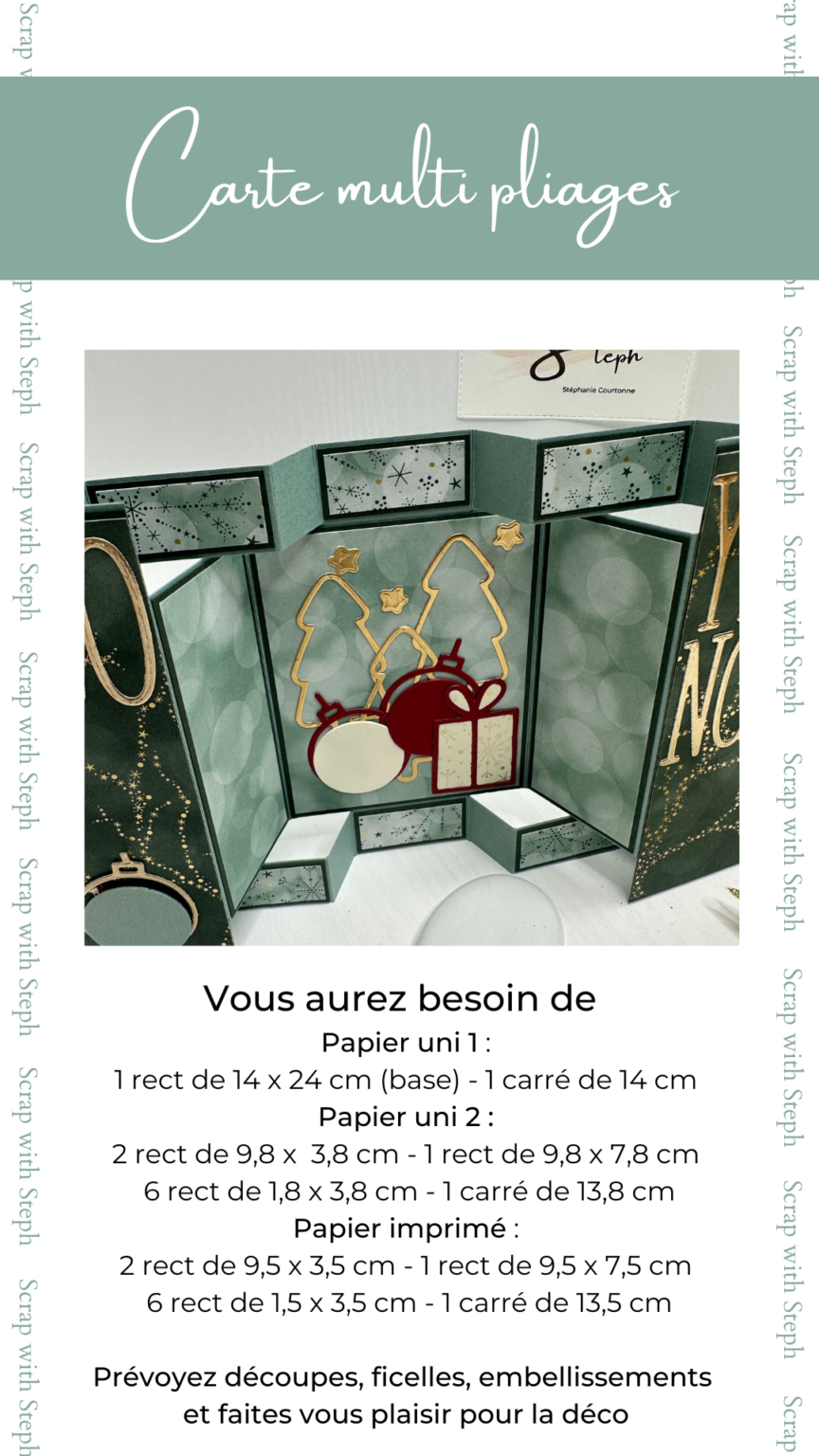 Live 76 : Carte multi pliages | Scrap with Steph