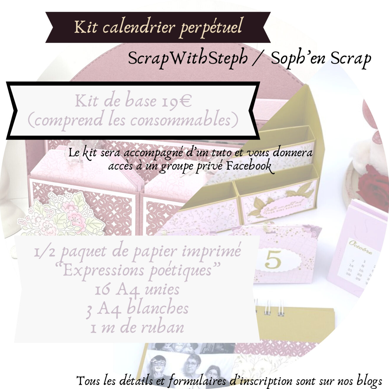 Kit Vip : calendrier perpétuel | Scrap with Steph
