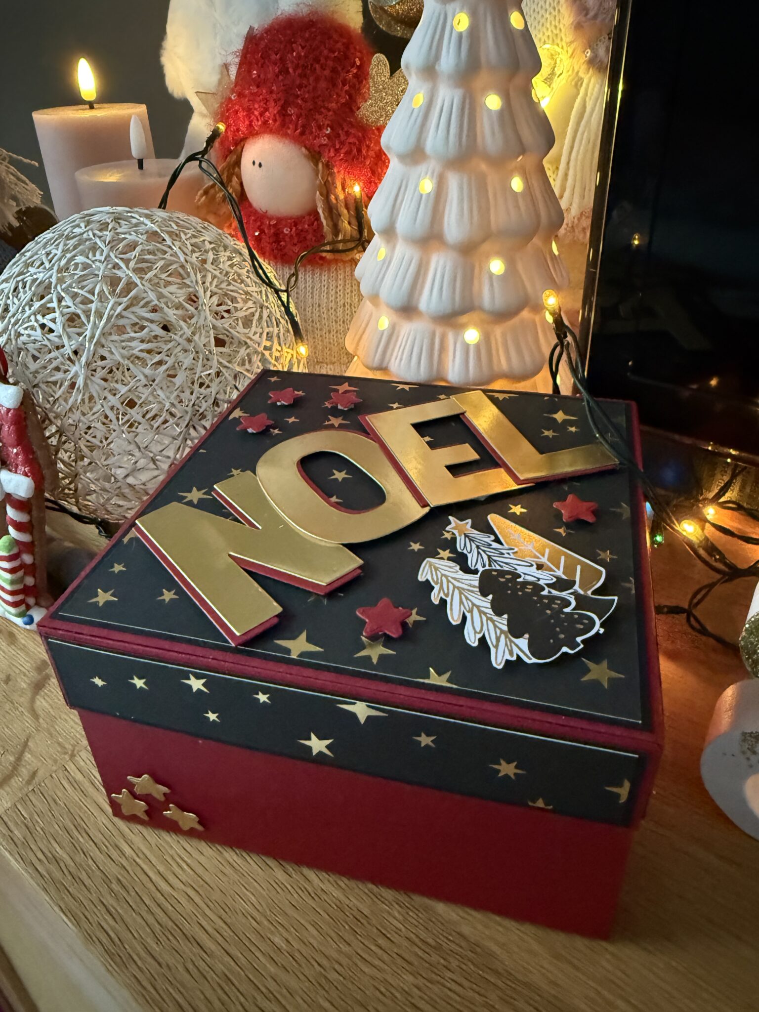 Boîte de Noël sur mesure (+ tuto offert) | Scrap with Steph